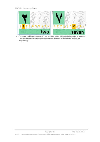 Robert Davies COLF Assessment | PDF