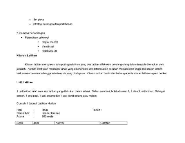 Periodisasi Latihan | DOC