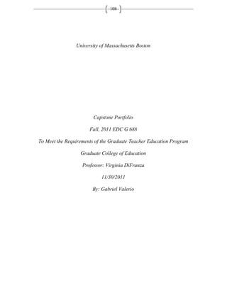 Umass - Final Portfolio Fall 2011 | PDF