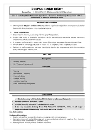Deepak_131386757[1] | DOC | Hospitality Industry | Industries