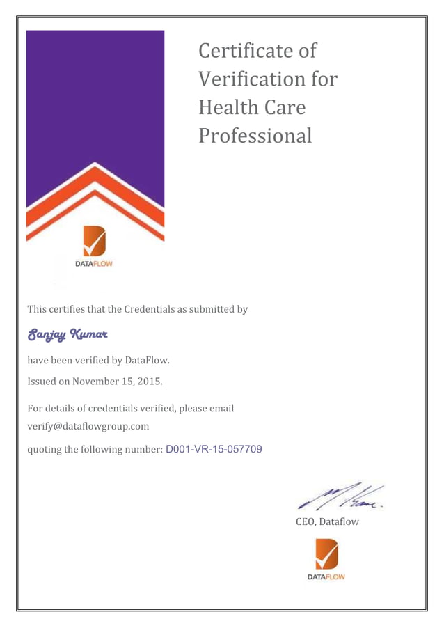 SANJAY KUMAR - DATAFLOW DHA REPORT - 15 NOV 2015 | PDF