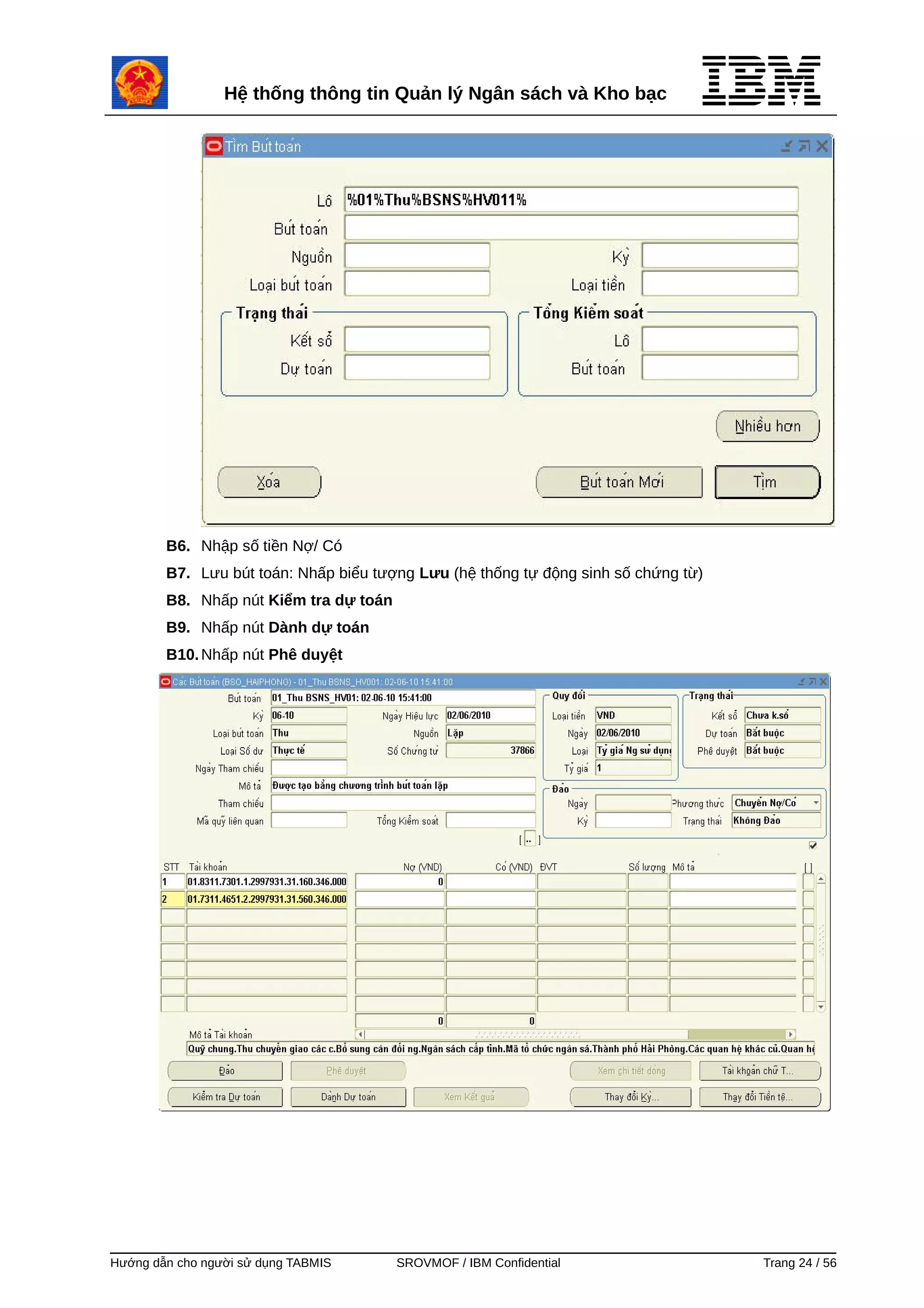 Tài liệu hướng dẫn cho người sử dụng Hệ thống Thông tin Quản lý Ngân sách và Kho bạc (TABMIS) | PDF