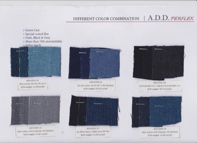 LEVIS FABRIC PRESENTATION FOR ADD PERFLEX | PDF