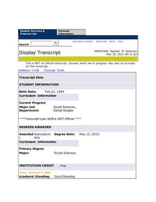 Transcipts2015 | PDF