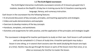Early Language Literacy and Numeracy Power Point Presentation | PPTX