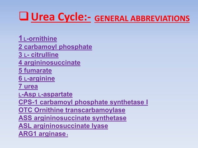Urea Cycle or Ornithine Cycle- Function,Reactions,Regulation,GENERAL ...