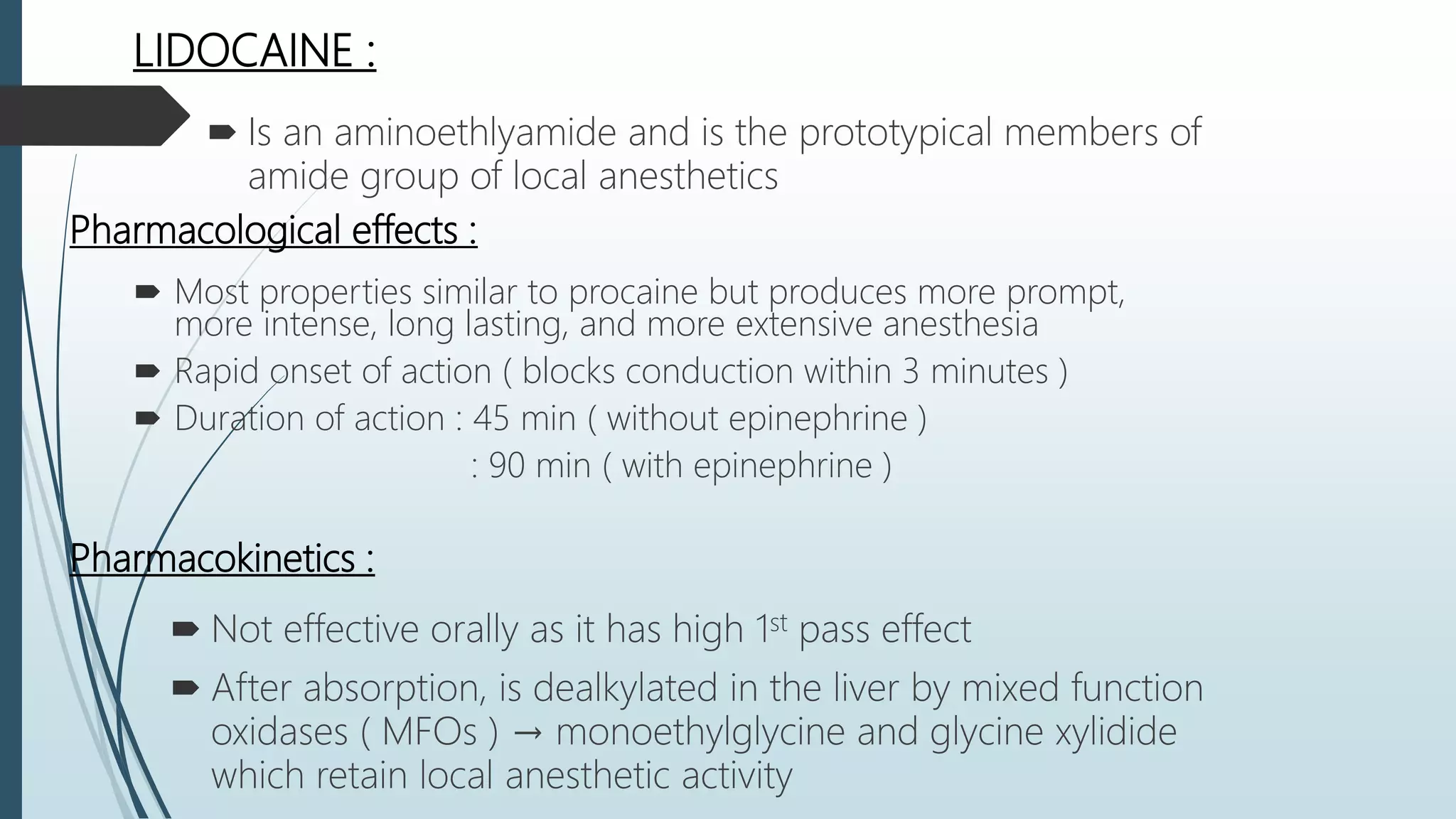 Local anesthesia Mechanism Of Action as well as types | PPTX