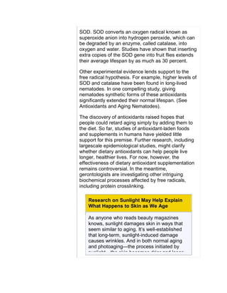 Biochemistry and Aging and it effects in human | PDF