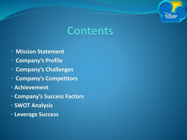SM Disney Channel's Competitive Strategy Presentation | PPTX | Family ...