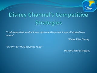 SM Disney Channel's Competitive Strategy Presentation | PPTX