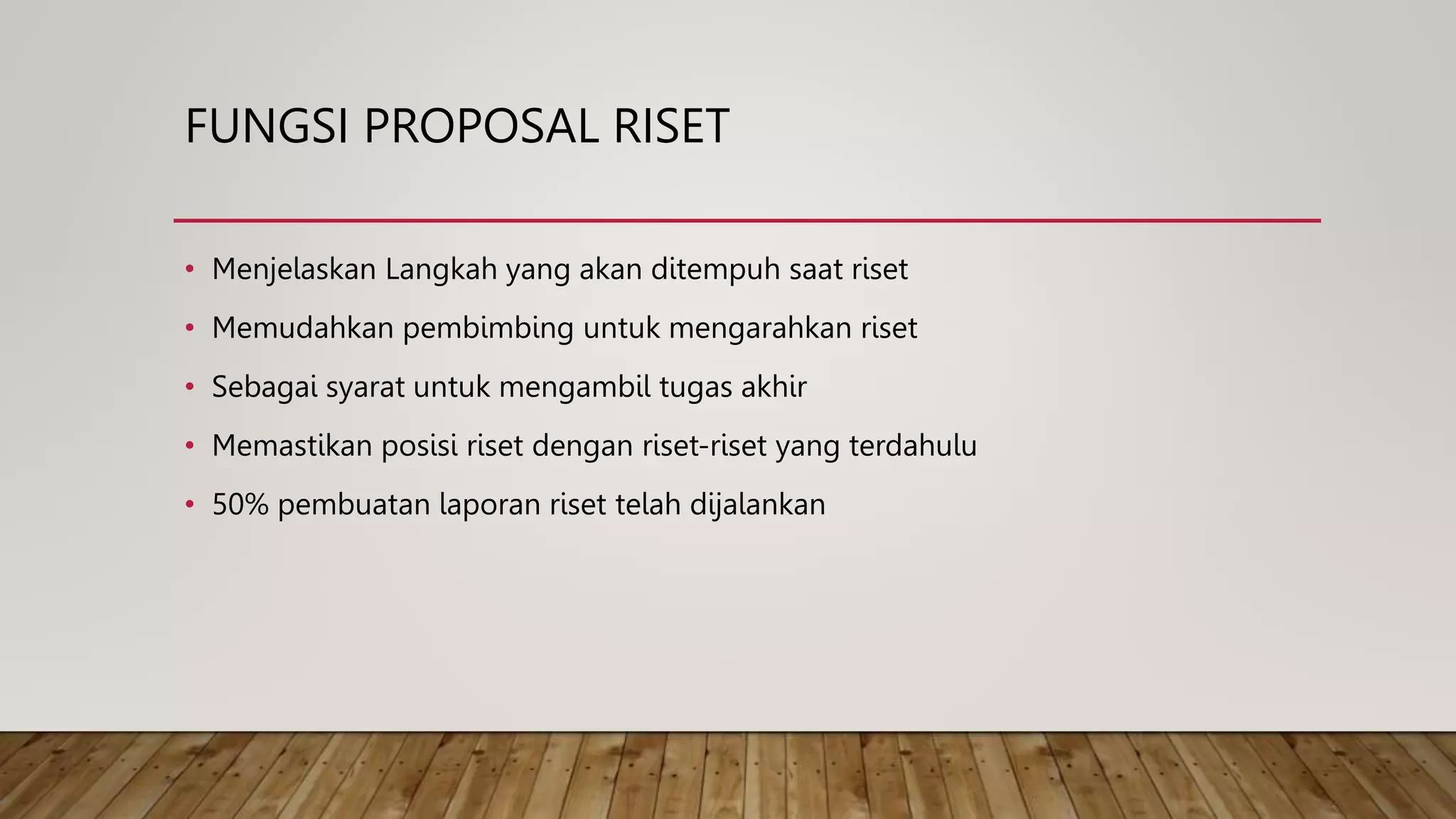 menyusun proposal riset | PPTX
