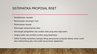 menyusun proposal riset | PPTX