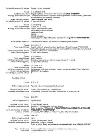 CV-Miholesc Camelia Diana. 17.04.2015