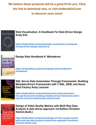 Data Visualisation A Handbook for Data Driven Design Andy Kirk | PDF