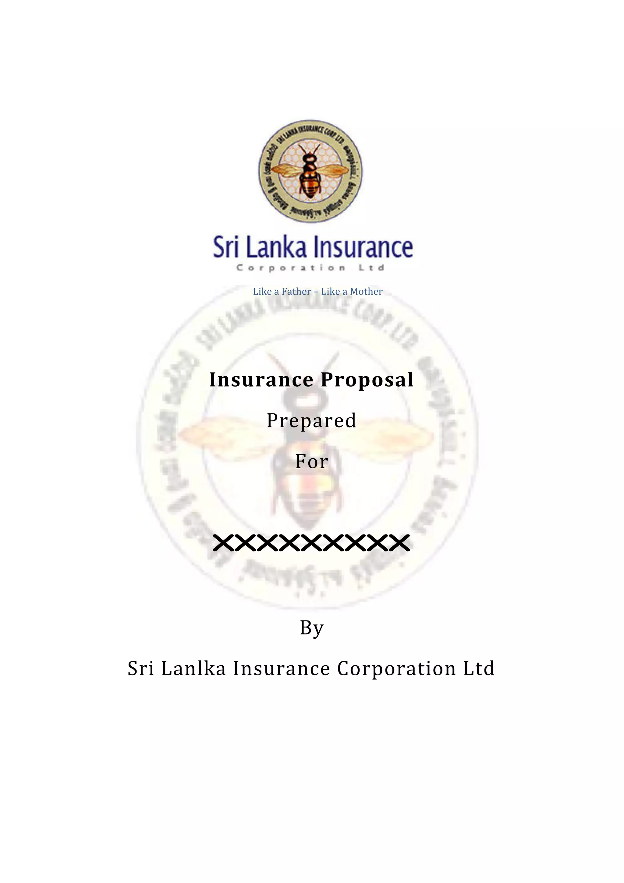Insurance Proposal - SLIC Corporate Employee (Format) | PDF