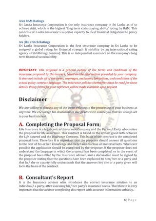 Insurance Proposal - SLIC Corporate Employee (Format) | PDF