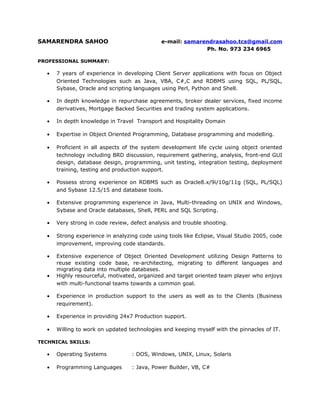 Samarendra - CV | DOC