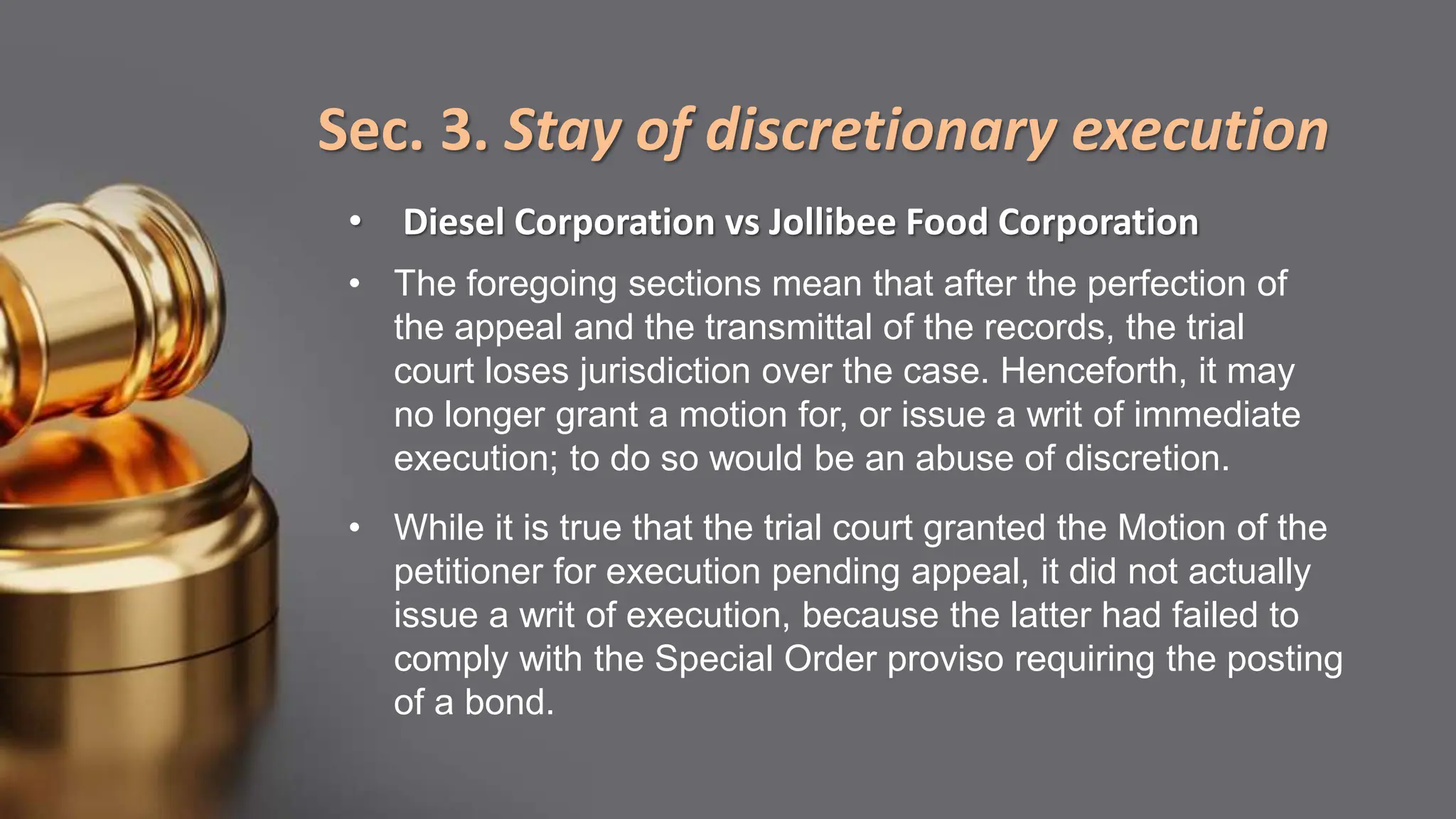 writ of execution Rule 39 Rules of Court | PPTX