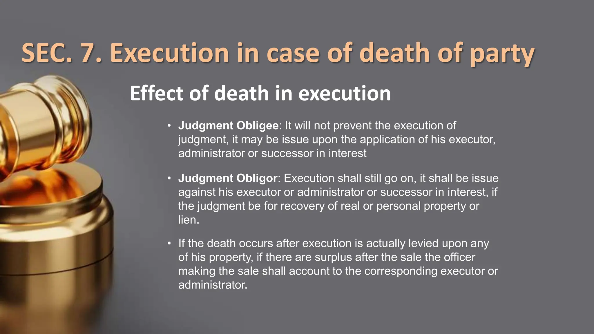 writ of execution Rule 39 Rules of Court | PPTX