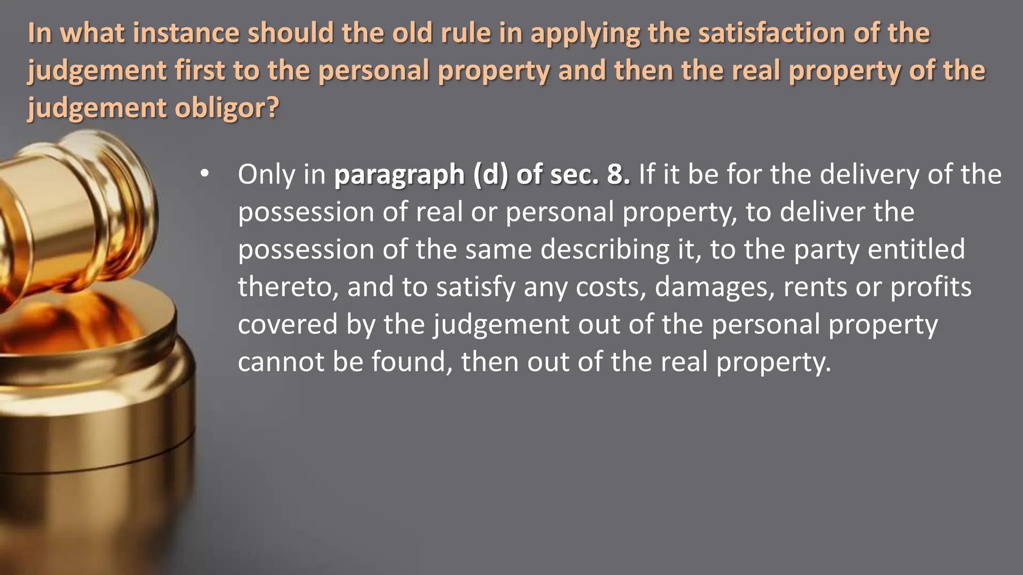 writ of execution Rule 39 Rules of Court | PPTX