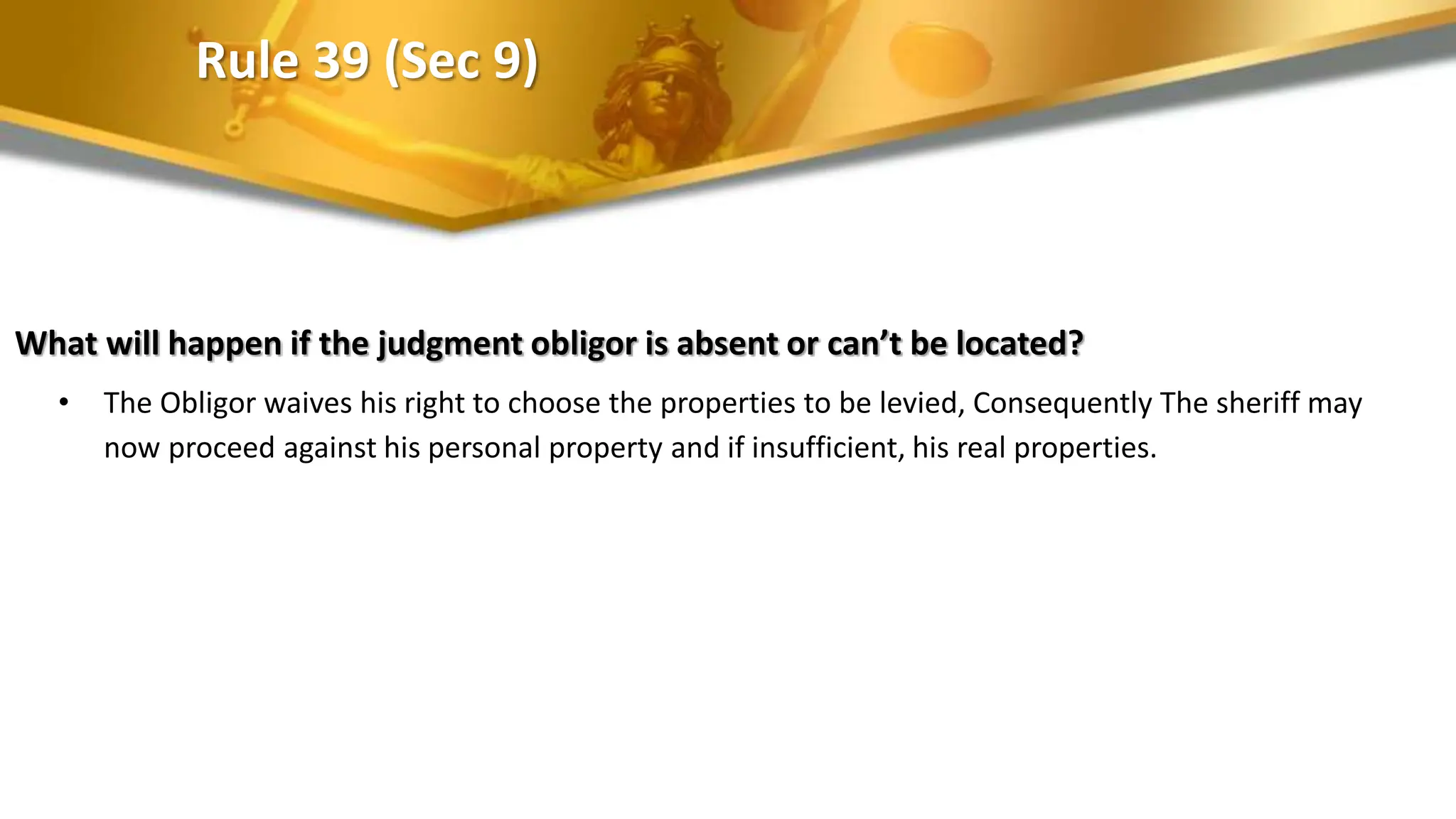 writ of execution Rule 39 Rules of Court | PPTX