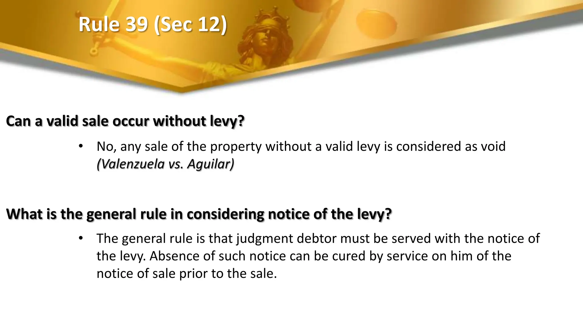 writ of execution Rule 39 Rules of Court | PPTX