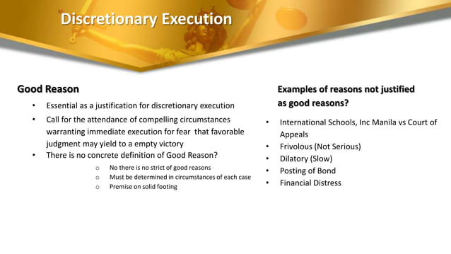 writ of execution Rule 39 Rules of Court | PPTX