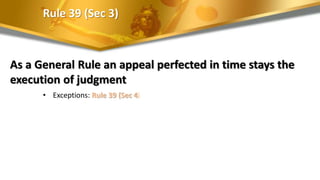writ of execution Rule 39 Rules of Court | PPTX