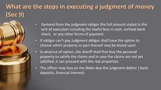 writ of execution Rule 39 Rules of Court | PPTX