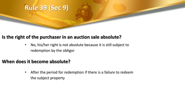 writ of execution Rule 39 Rules of Court | PPT