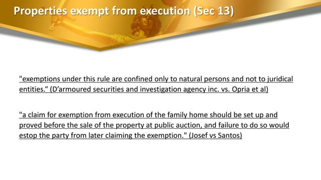 writ of execution Rule 39 Rules of Court | PPT