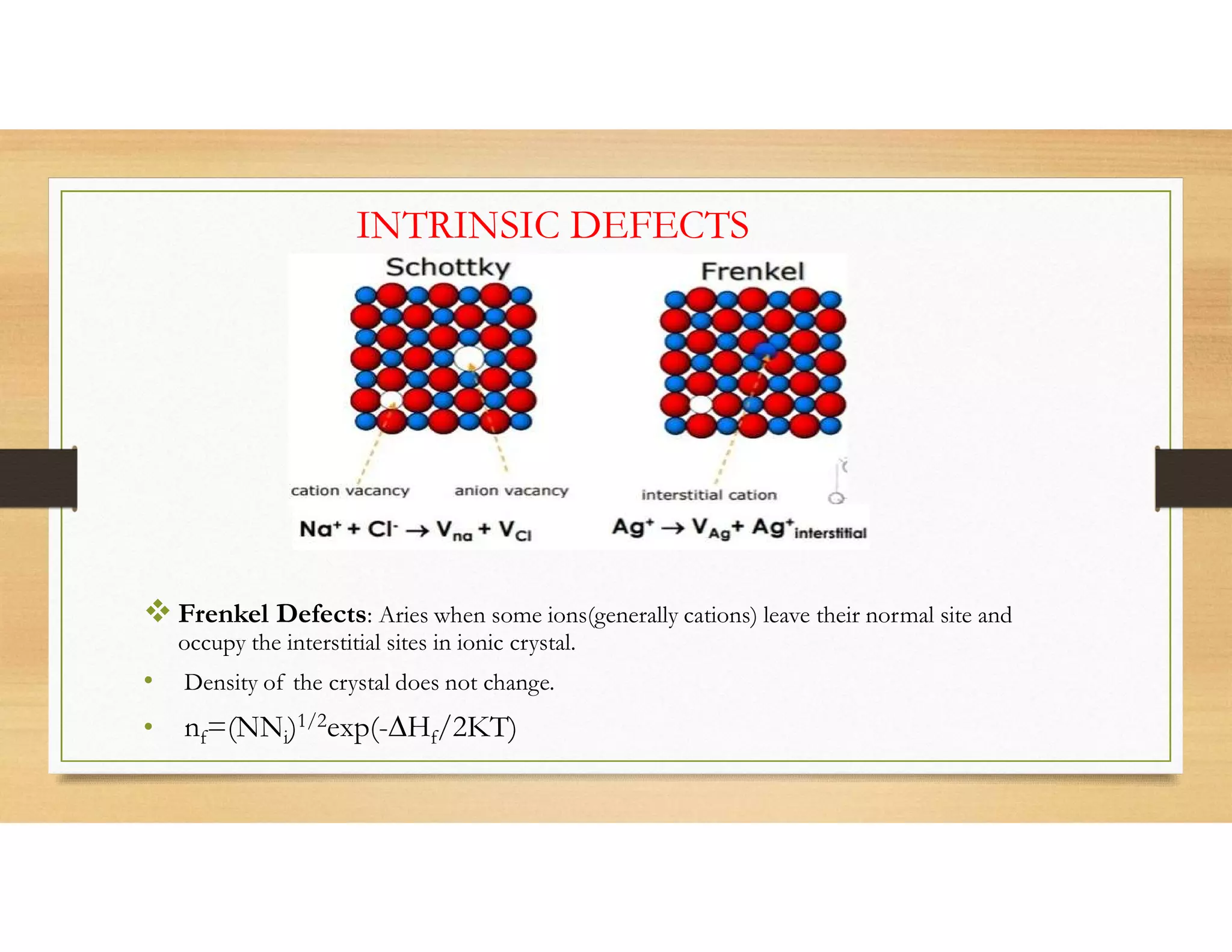 Intrinsic and extrinsic defects | PDF