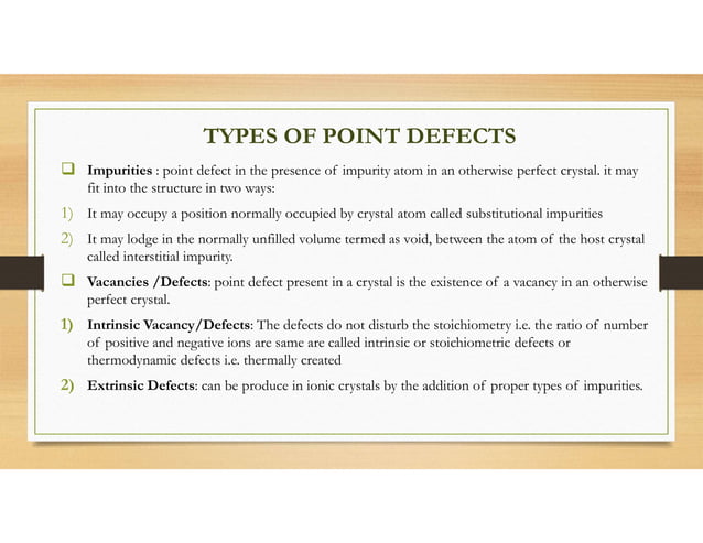 Intrinsic and extrinsic defects | PDF | Chemistry | Science