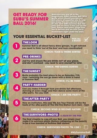 Summer Ball Event Guide online version | PDF | Music | Entertainment