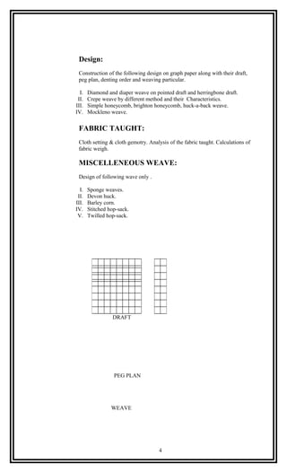 fabric structure & analysis. | DOC