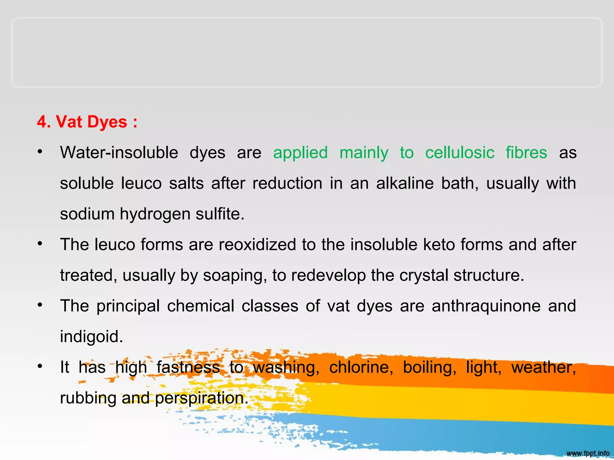 Chemicals and Auxiliaries used in Textile Wet Processing | PPT