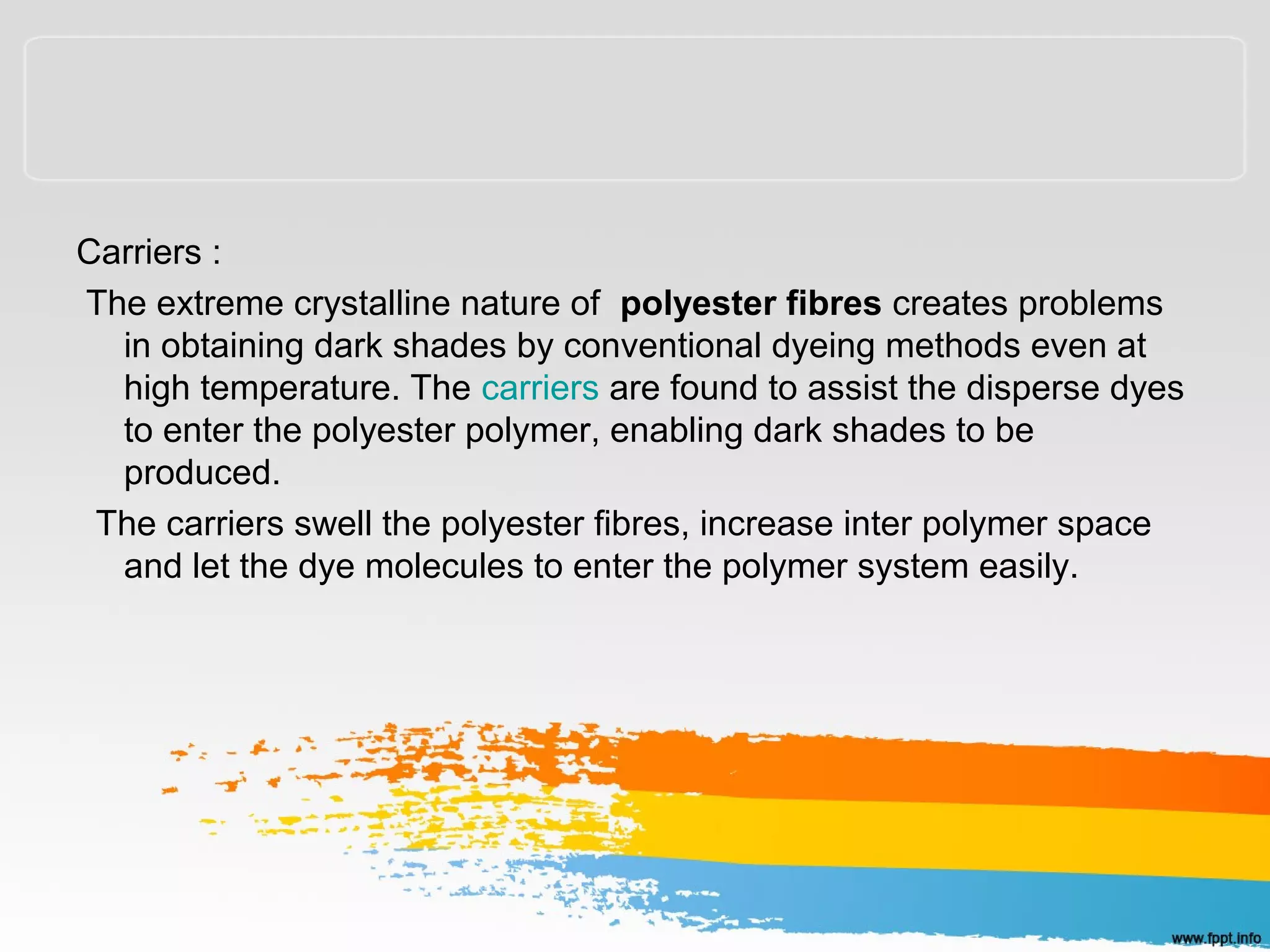 Chemicals and Auxiliaries used in Textile Wet Processing | PPT