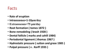 486 theories of tooth eruption | PPTX
