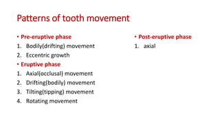 486 theories of tooth eruption | PPTX