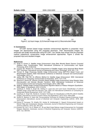 Satellite Image Enhancement Using Dual Tree Complex Wavelet Transform | PDF