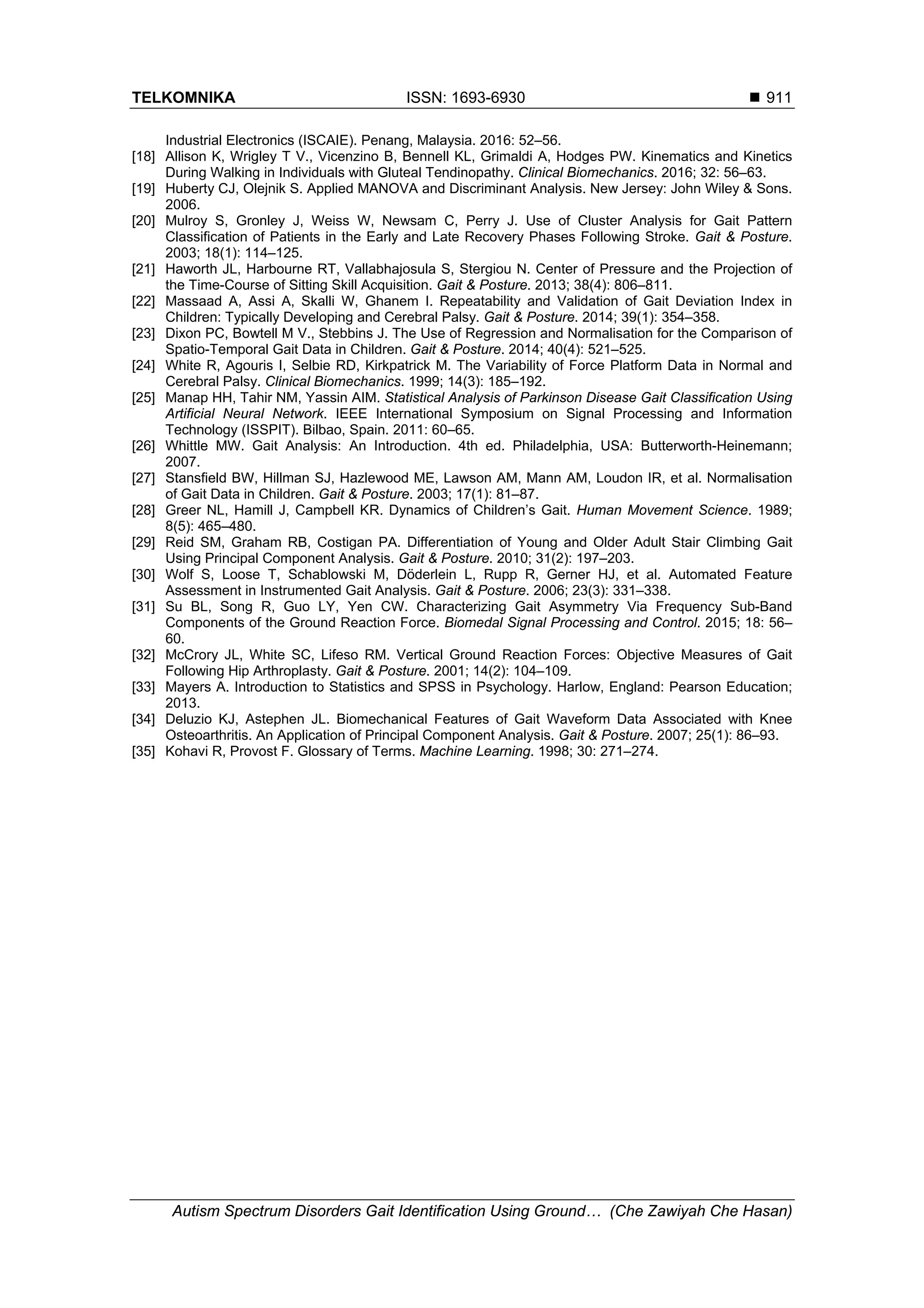 Autism Spectrum Disorders Gait Identification Using Ground Reaction ...