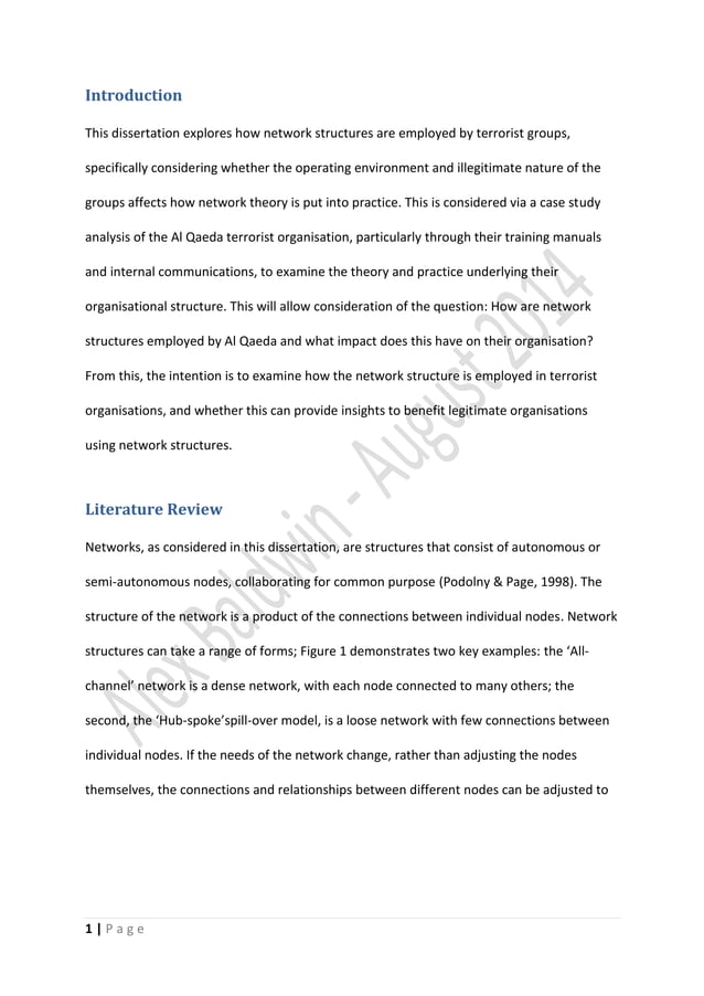 Dissertation Introduction Sample | PDF