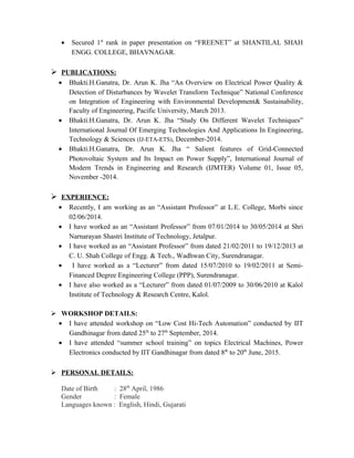 Resume | DOC | Education industry | Industries