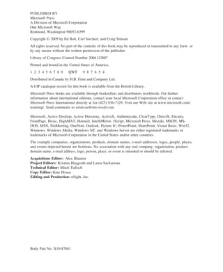 Microsoft Windows Xp Inside Out Bkcdrom Ed Bott Carl Siechert | PDF