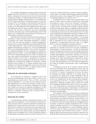 Tomografía por emisión de positronesen el cáncer de mama | PDF