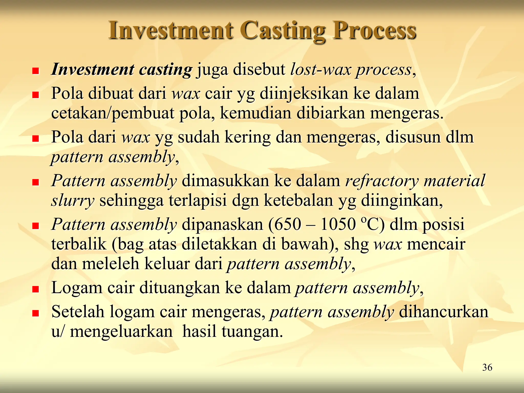 Proses manufaktur logam dan pengecoran logam | PPT