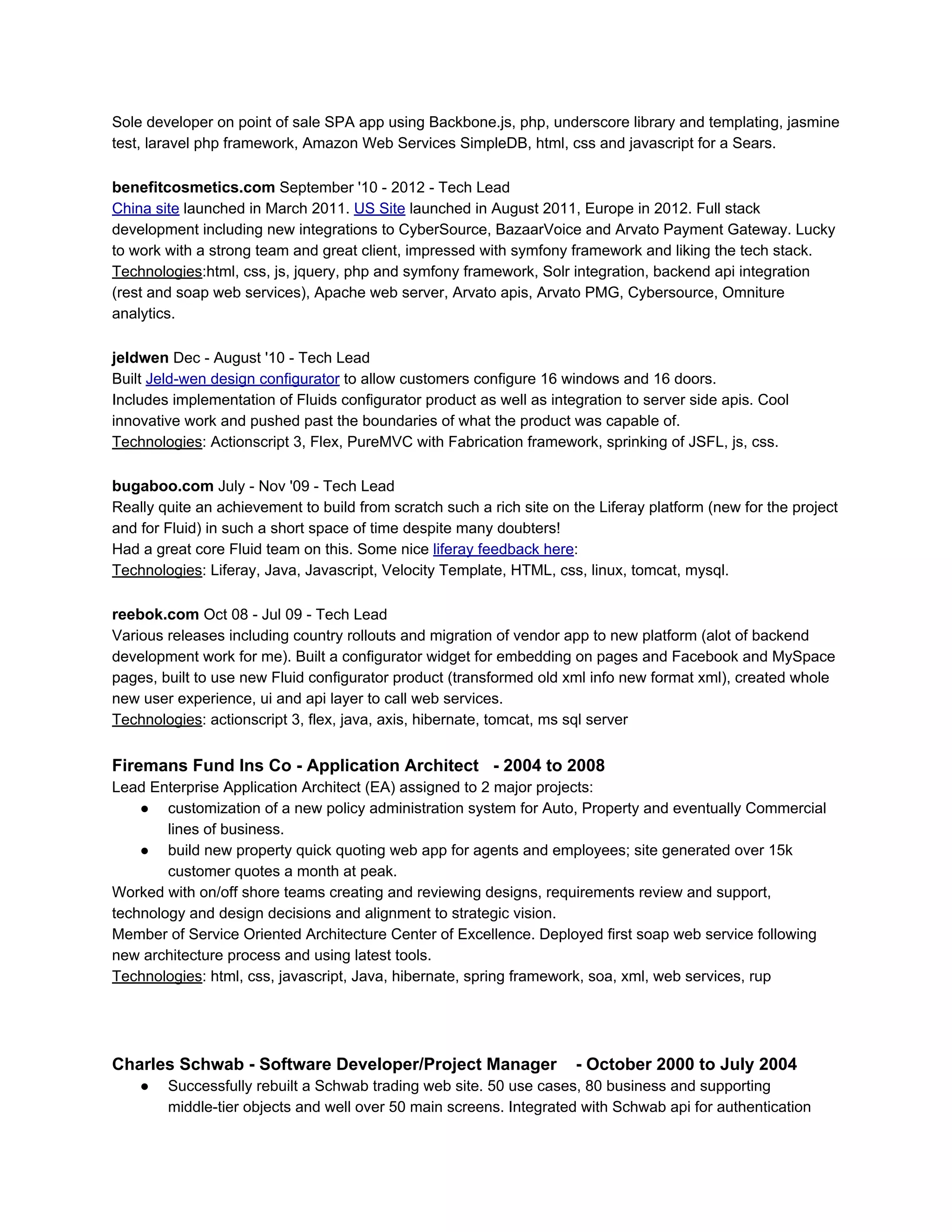 Resume2015 | PDF | Web Development | Internet