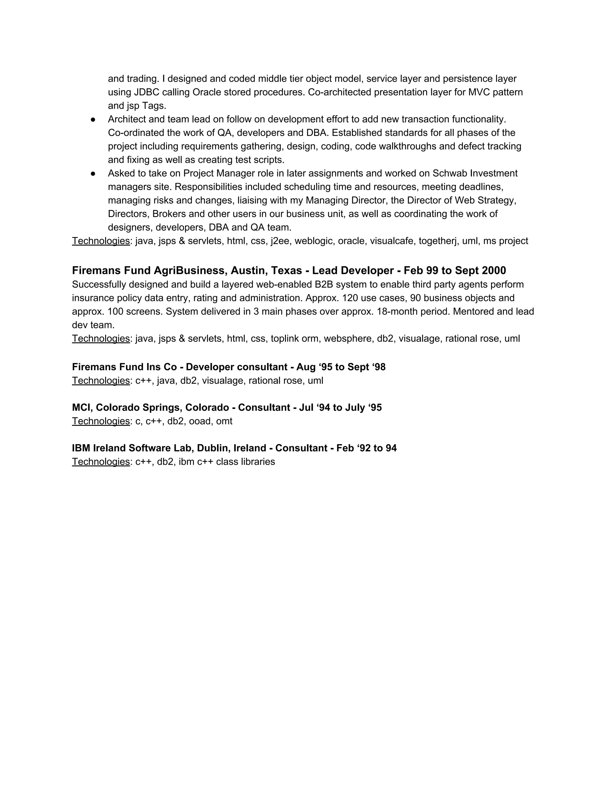 Resume2015 | PDF | Web Development | Internet