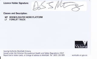 Work Safe High risk licence | PDF | Medical Health