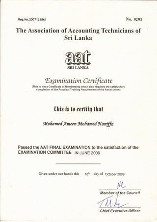 12. AAT - Passed Finalist | PDF